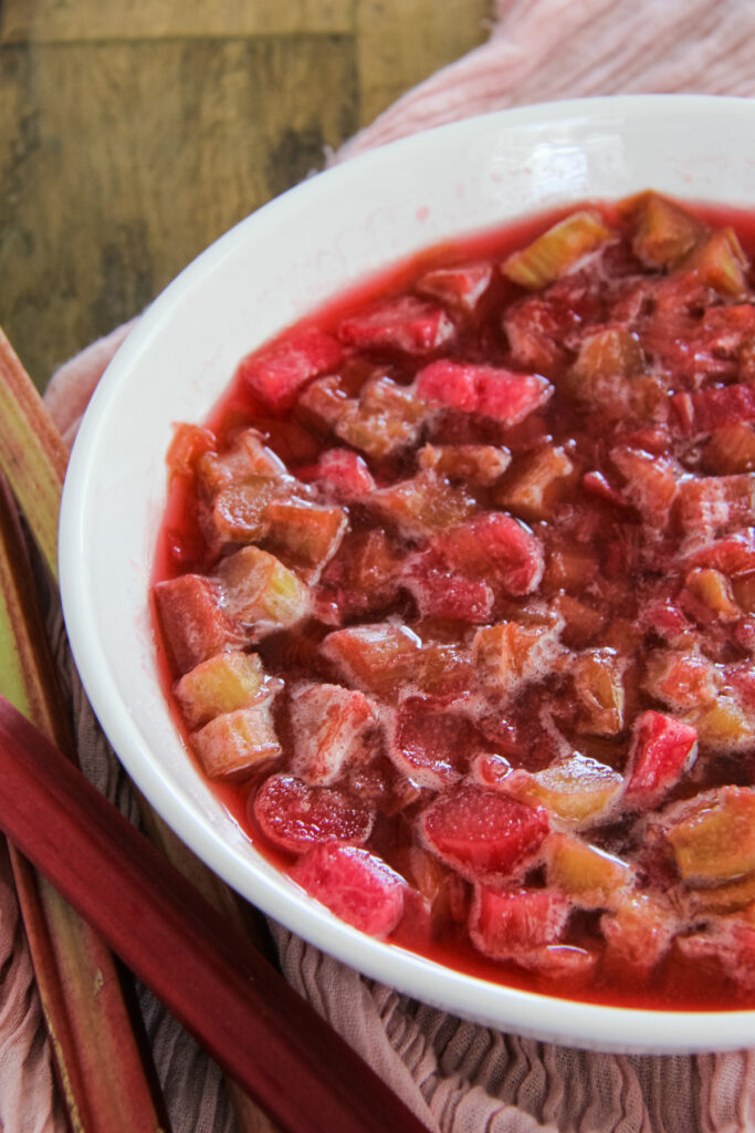 Easy Poached Rhubarb - A Pretty Life In The Suburbs