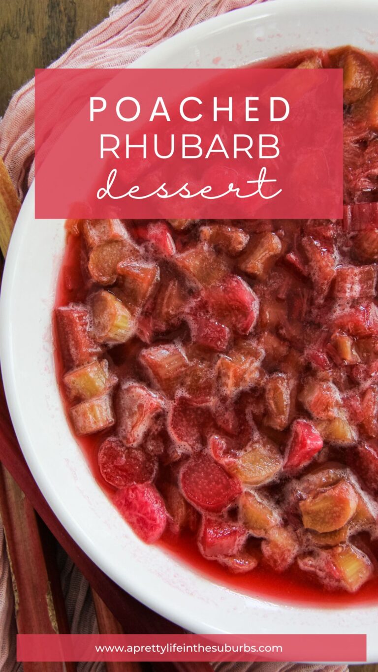 Easy Poached Rhubarb - A Pretty Life In The Suburbs