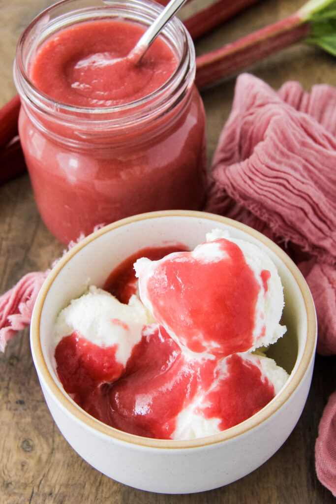 Easy Rhubarb Sauce Recipe - A Pretty Life In The Suburbs