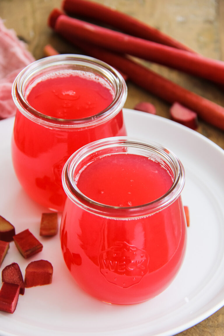 Rhubarb Simple Syrup - A Pretty Life In The Suburbs