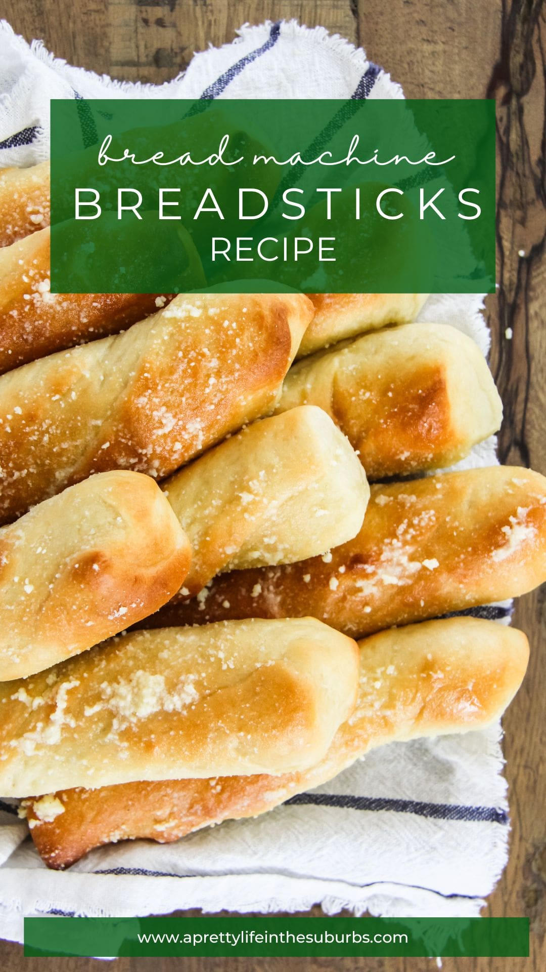 Soft Bread Machine Breadsticks - A Pretty Life In The Suburbs