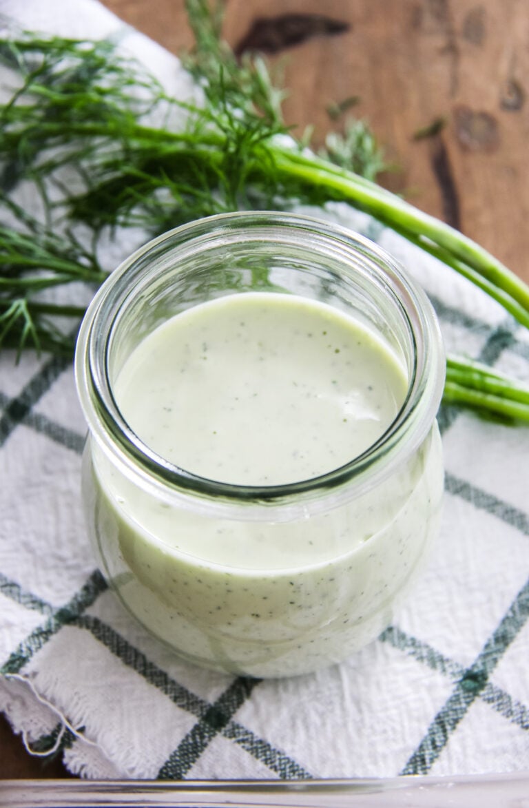 Easy Creamy Dill Dressing - A Pretty Life In The Suburbs