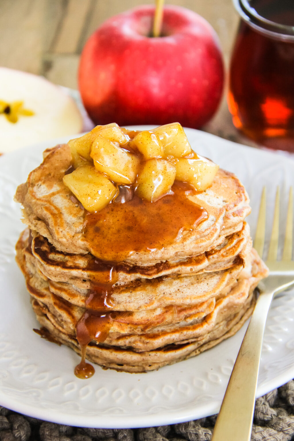 Easy Cinnamon Apple Pancakes Recipe - A Pretty Life In The Suburbs