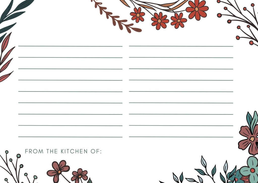FREE Printable Fall Recipe Cards - A Pretty Life In The Suburbs