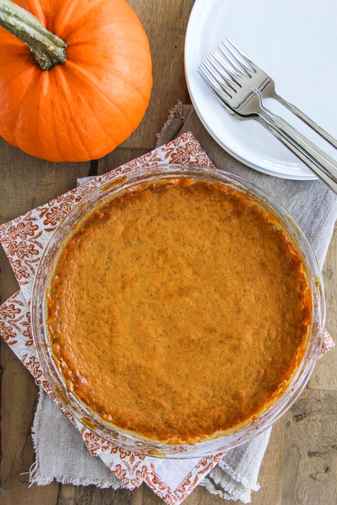 Crustless Pumpkin Pie Recipe - A Pretty Life In The Suburbs
