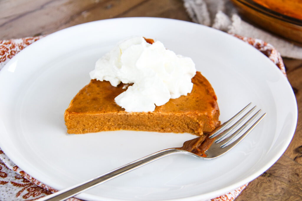 Crustless Pumpkin Pie Recipe - A Pretty Life In The Suburbs