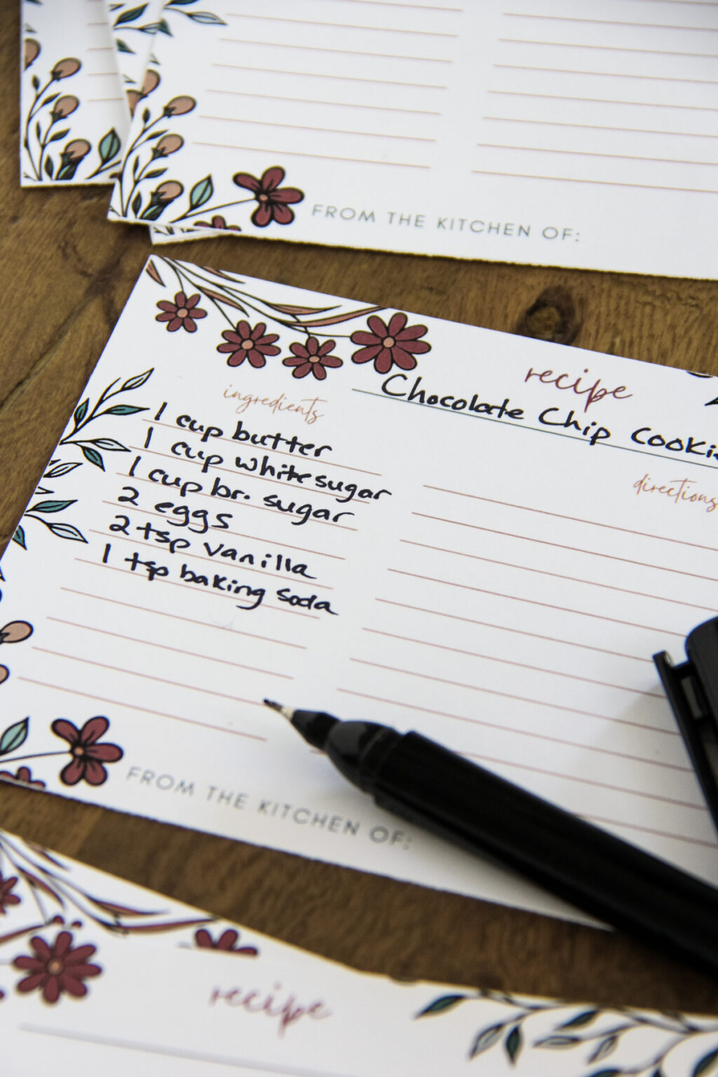 FREE Printable Fall Recipe Cards - A Pretty Life In The Suburbs