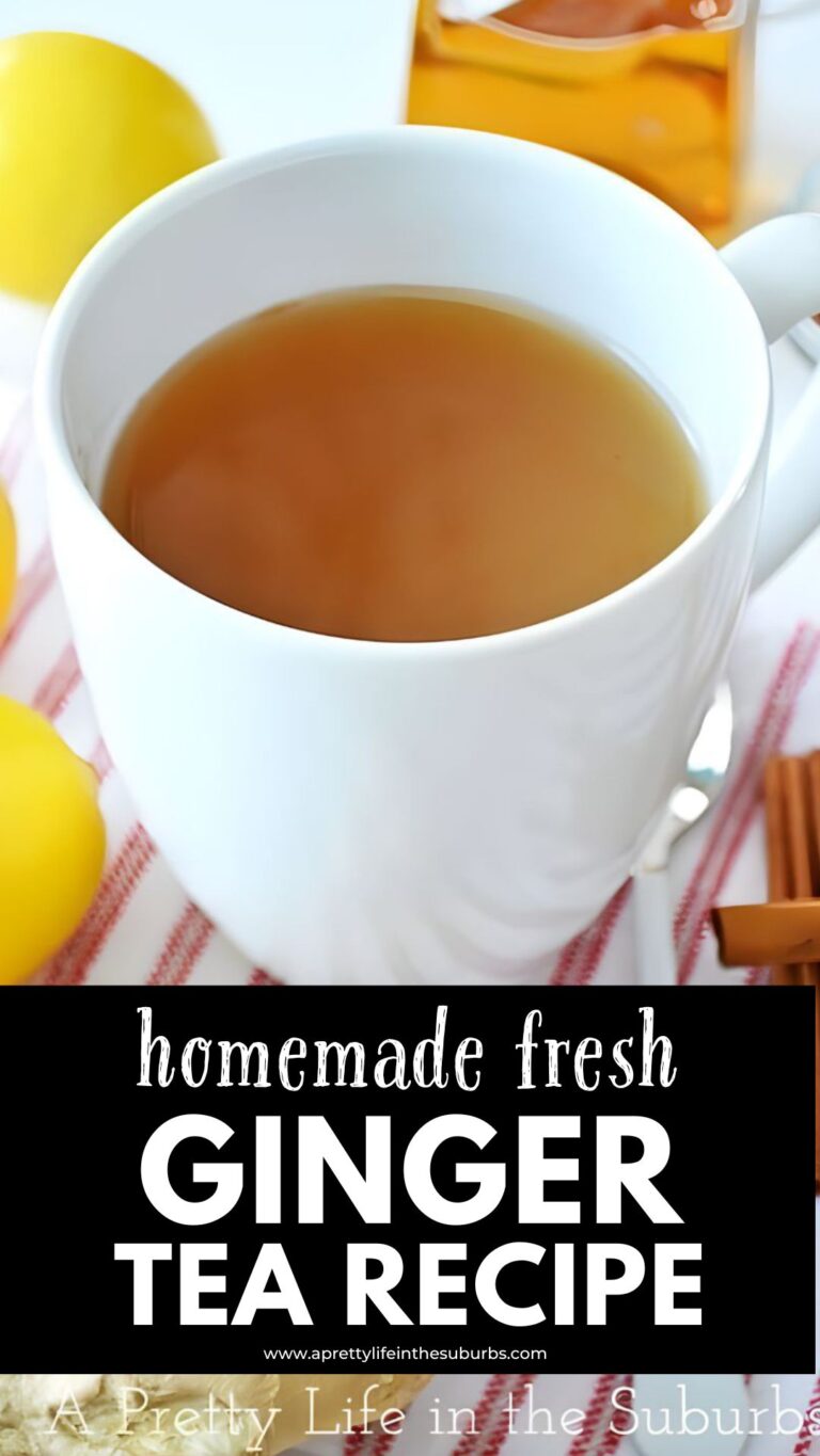 Homemade Fresh Ginger Tea Recipe - A Pretty Life In The Suburbs