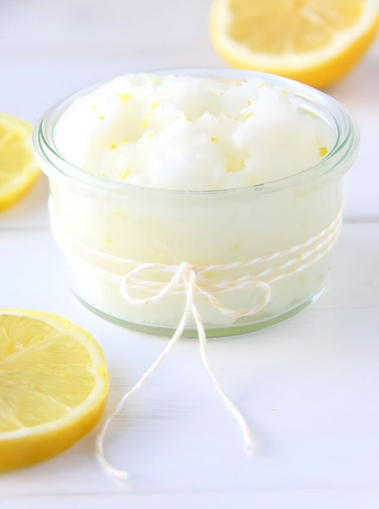 Lemon Sugar Scrub (a homemade recipe) - A Pretty Life In The Suburbs