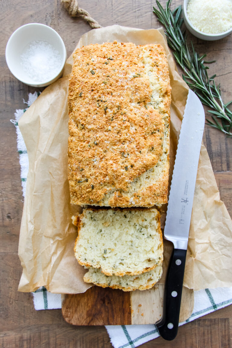 Cheesy Garlic and Leek Quick Bread - A Pretty Life In The Suburbs