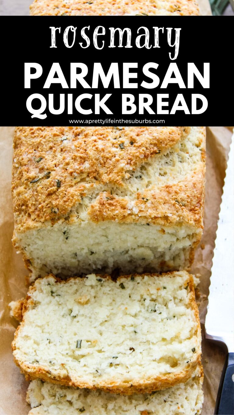 Rosemary Parmesan Quick Bread - A Pretty Life In The Suburbs