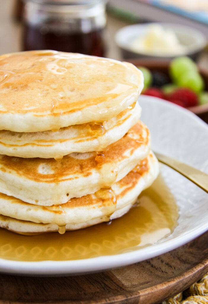 The Best Fluffy Homemade Pancakes Recipe - A Pretty Life In The Suburbs