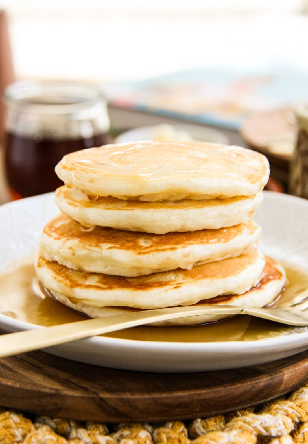 The Best Fluffy Homemade Pancakes Recipe - A Pretty Life In The Suburbs