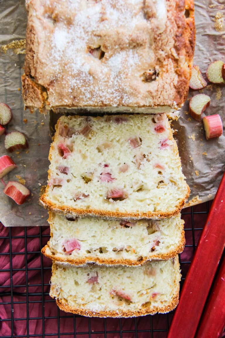My Favourite Rhubarb Bread Recipe - A Pretty Life In The Suburbs