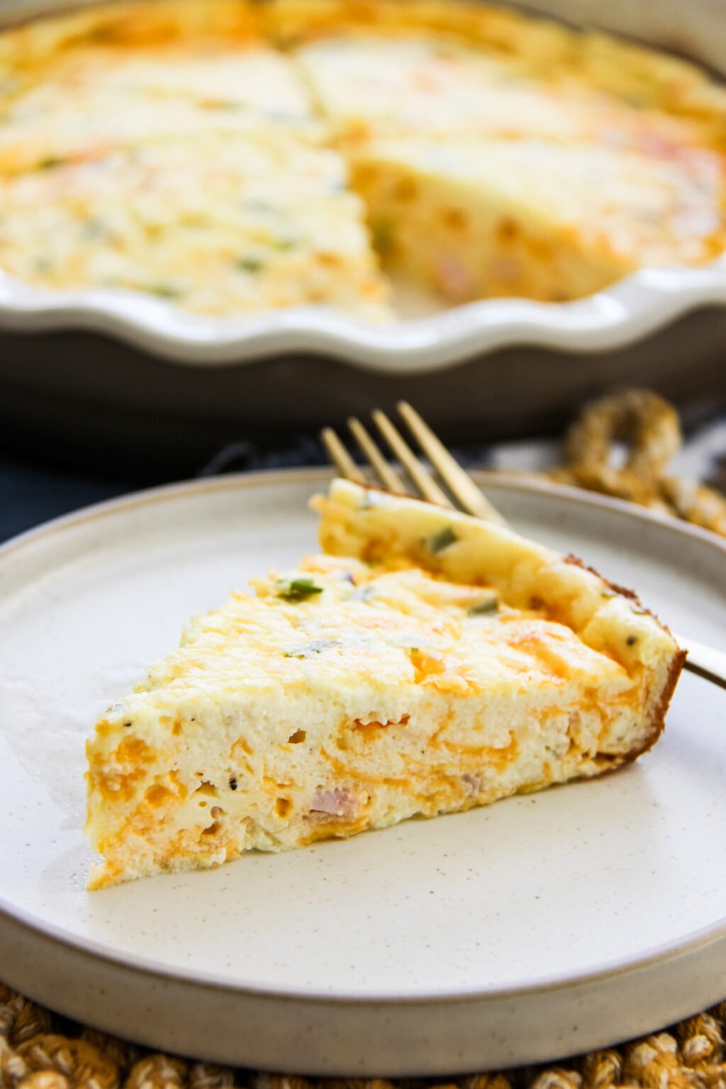 Cottage Cheese Crustless Quiche - A Pretty Life In The Suburbs