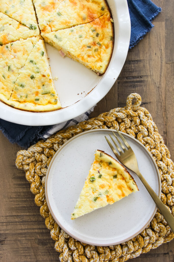 Cottage Cheese Crustless Quiche - A Pretty Life In The Suburbs