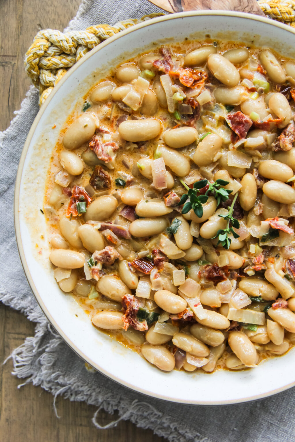 Creamy White Beans with Sun Dried Tomatoes: A 15 Minute Side Dish - A ...