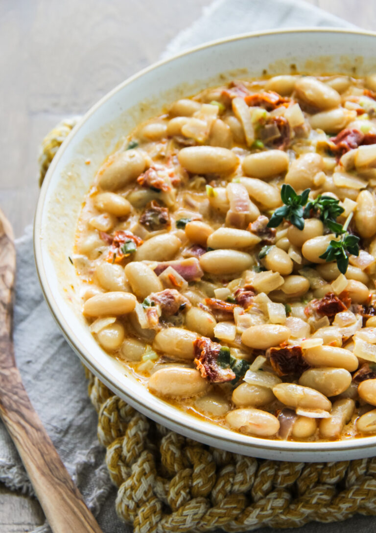 Creamy White Beans with Sun Dried Tomatoes: A 15 Minute Side Dish - A ...