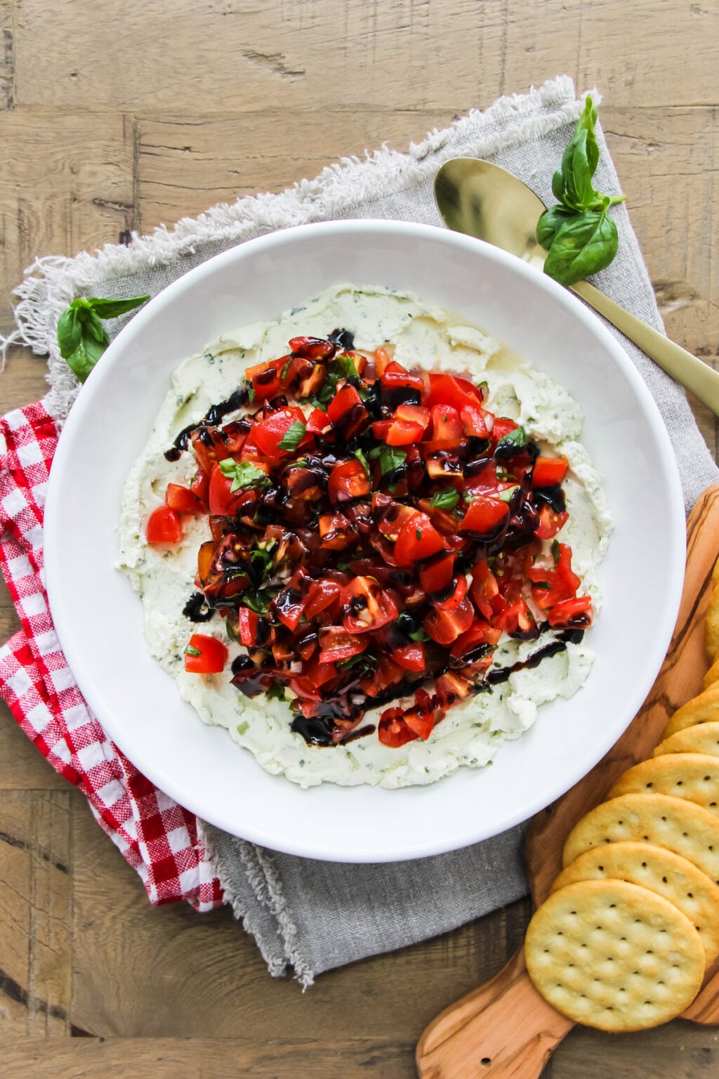 10 Minute Boursin Bruschetta Dip Recipe - A Pretty Life In The Suburbs